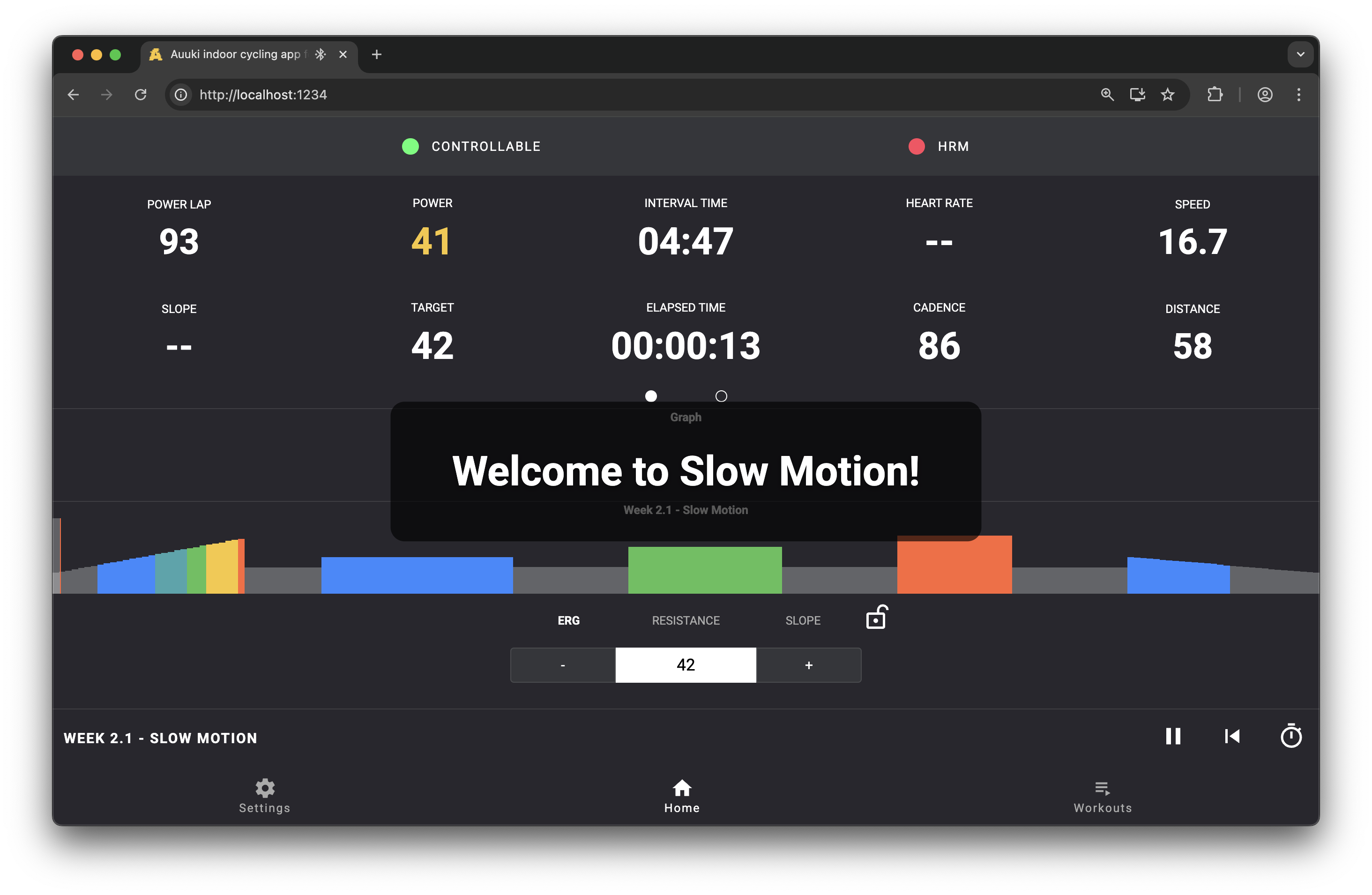 Working out on the Kickr Core without a subscription | Sebastian Aigner